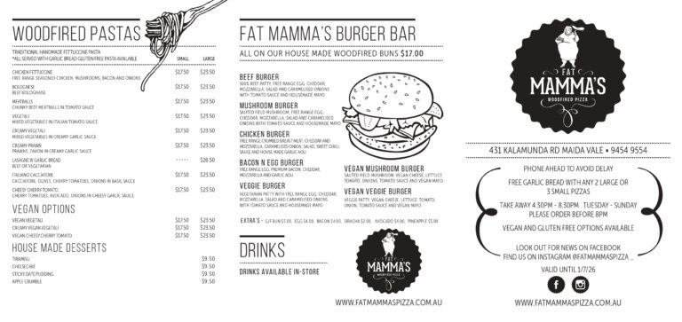 Fat Mamma's Gourmet WoodFired Pizza - High Wycombe